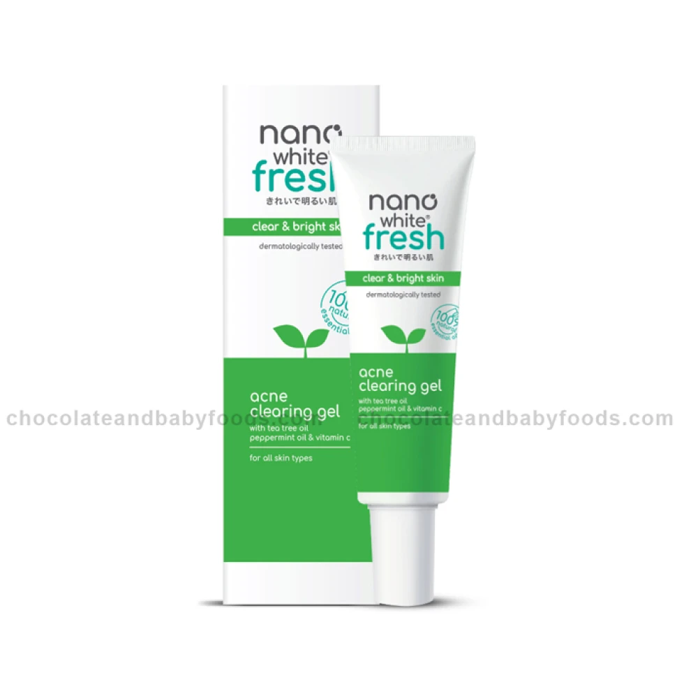 Nano White Fresh Acne Clearing Gel 30ml - chocolateandbabyfoods.com