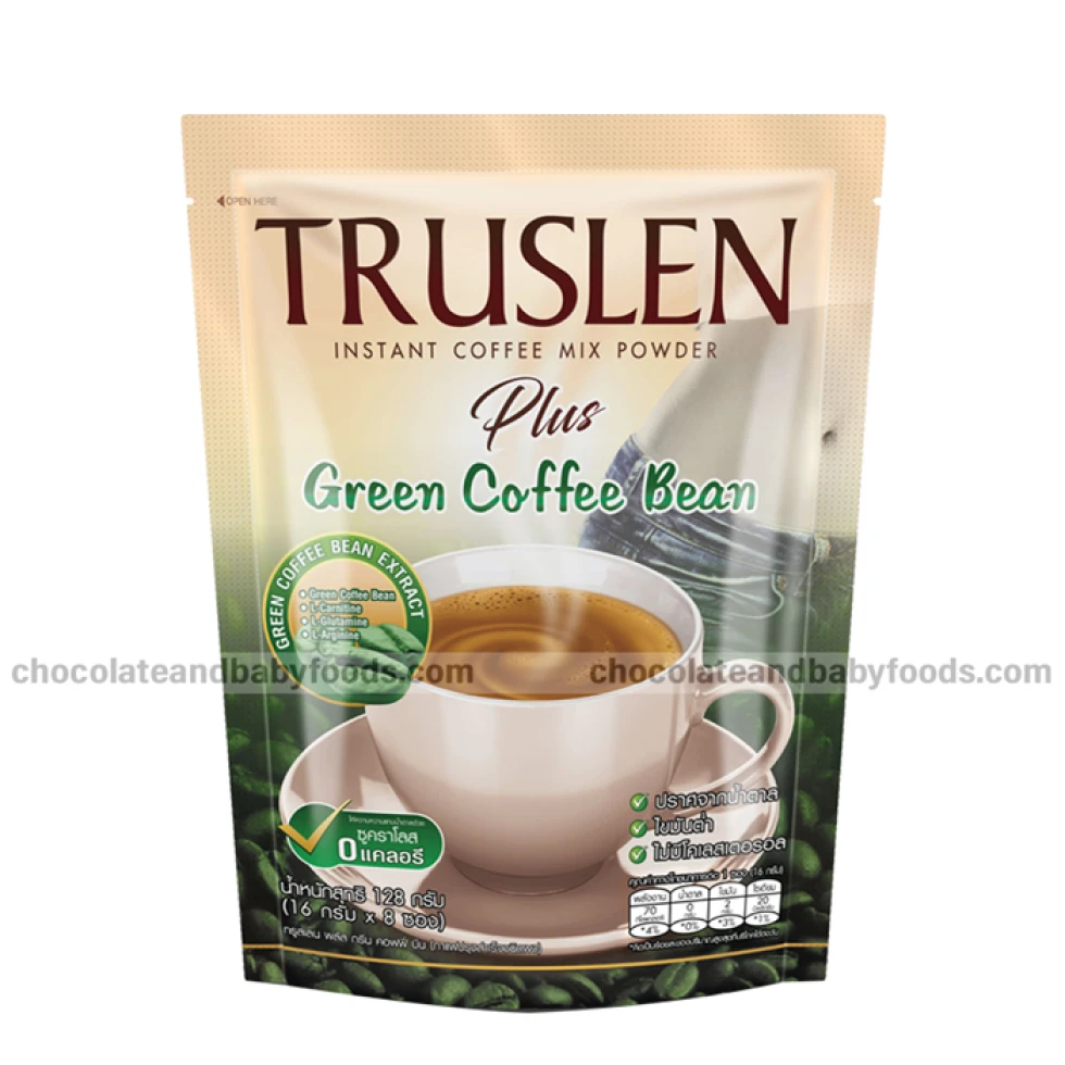 Truslen Plus Green Coffee Bean Instant Coffee Mix Powder (8 sachets ...