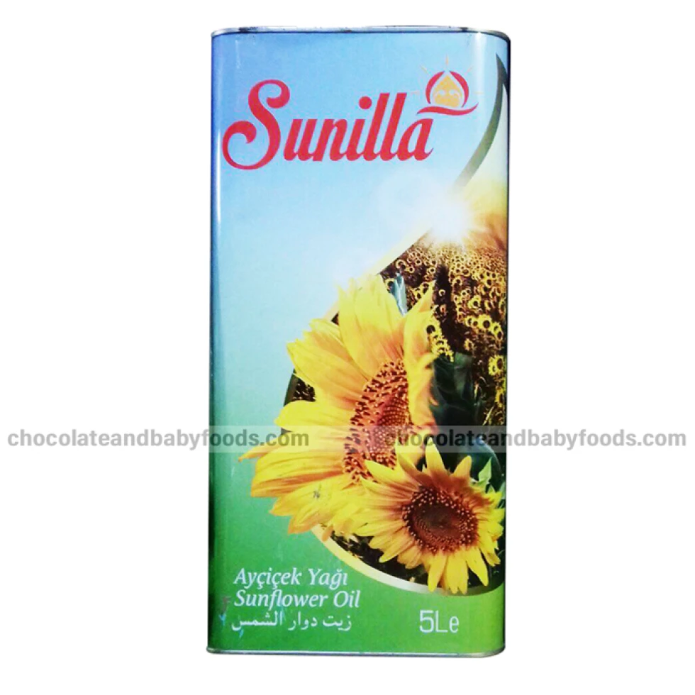 Sunilla 100% Pure Sunflower Oil 5litre - chocolateandbabyfoods.com