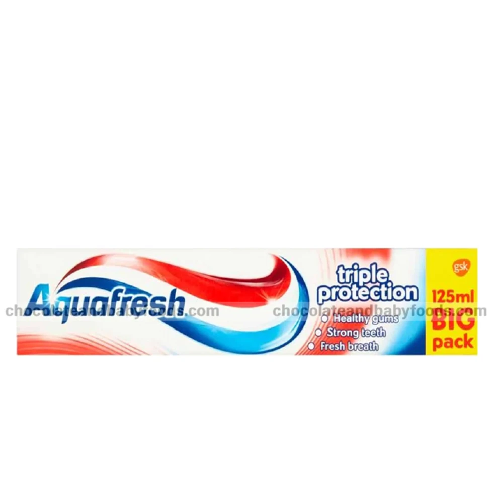 Aquafresh Triple Protection Toothpaste 125ml - chocolateandbabyfoods.com