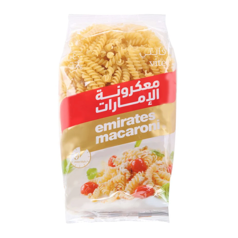 Emirates Macaroni Vite Pasta 400G - chocolateandbabyfoods.com