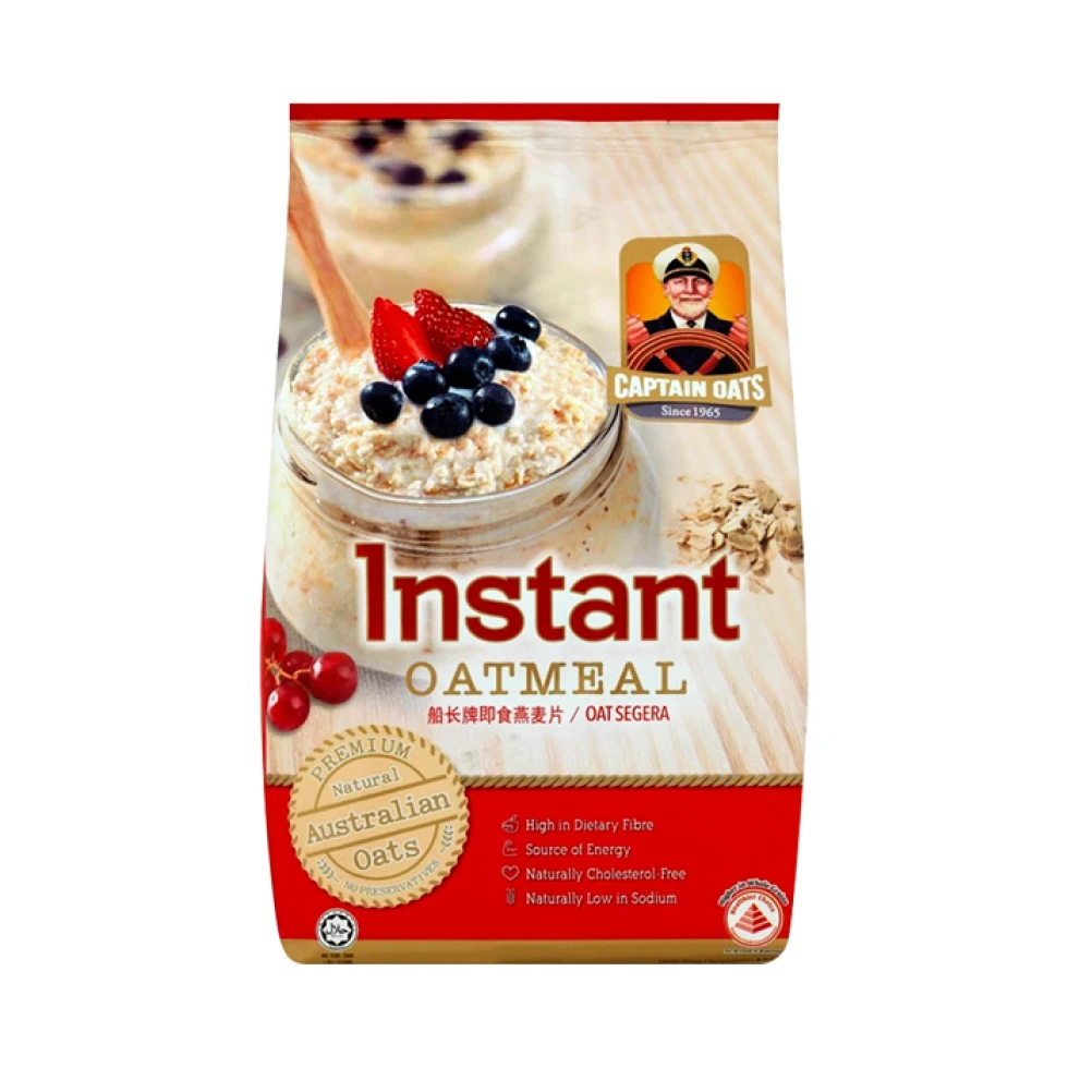 Captain Oats Instant Oatmeal Oat Segera 400gm - chocolateandbabyfoods.com