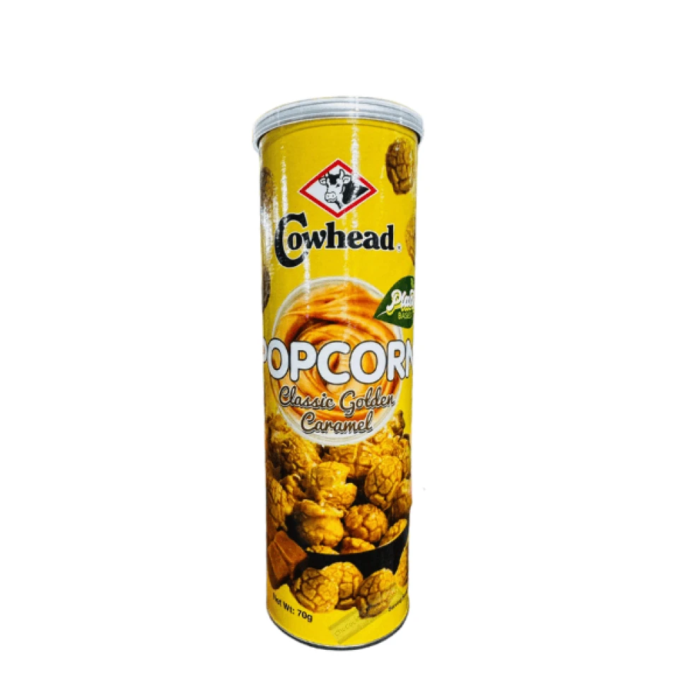 Cowhead Popcorn Golden Classic Caramel 70gm - chocolateandbabyfoods.com